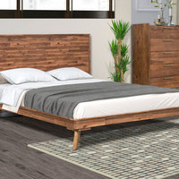 Portland Wood Platform Bed, Queen - Transitional - Platform Beds - by ...