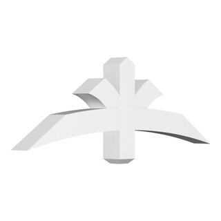 Davenport Architectural Grade PVC Gable Bracket, 48"Wx16"H (8/12 Pitch ...