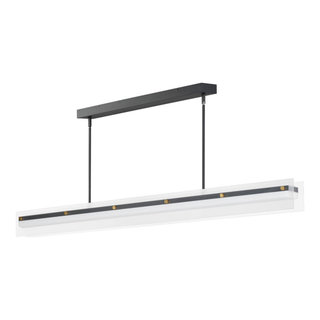 Maxim Lighting Spectre 62" CCT LED Linear Light, Black-Natural Aged ...