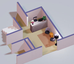 office reception layout