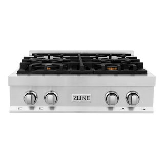 ZLINE 30" Porcelain Gas Stovetop With 4 Gas Brass Burners, RT-BR-30 ...