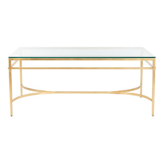 Gatti Antique Gold Glass Cocktail Table - Contemporary - Coffee Tables ...