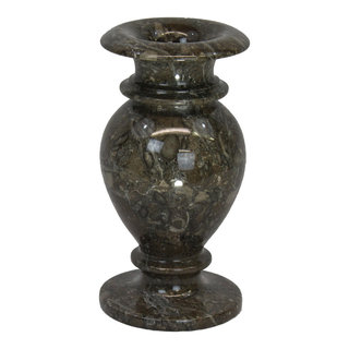 Natural Geo Decorative Marble Gray 8" Table Vase - Traditional - Vases ...