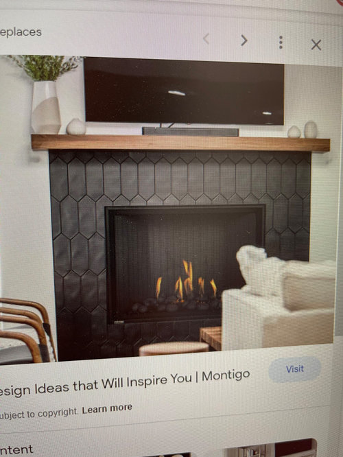 Picket tile for fireplace?
