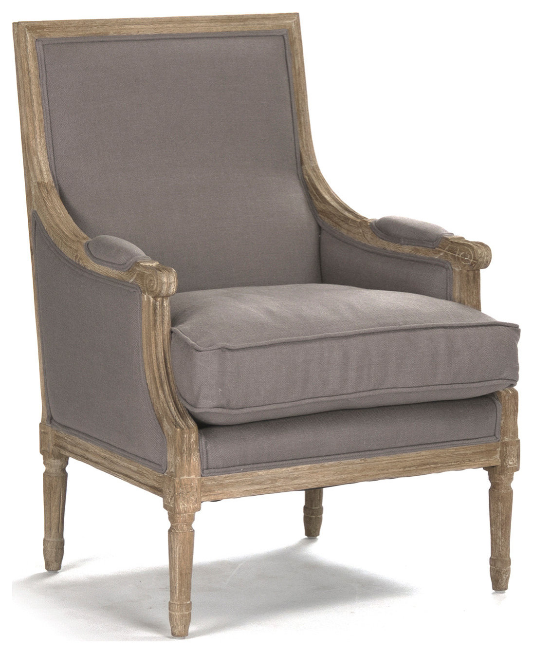 Gray Club Chair - French Country - Armchairs And Accent Chairs - by ...