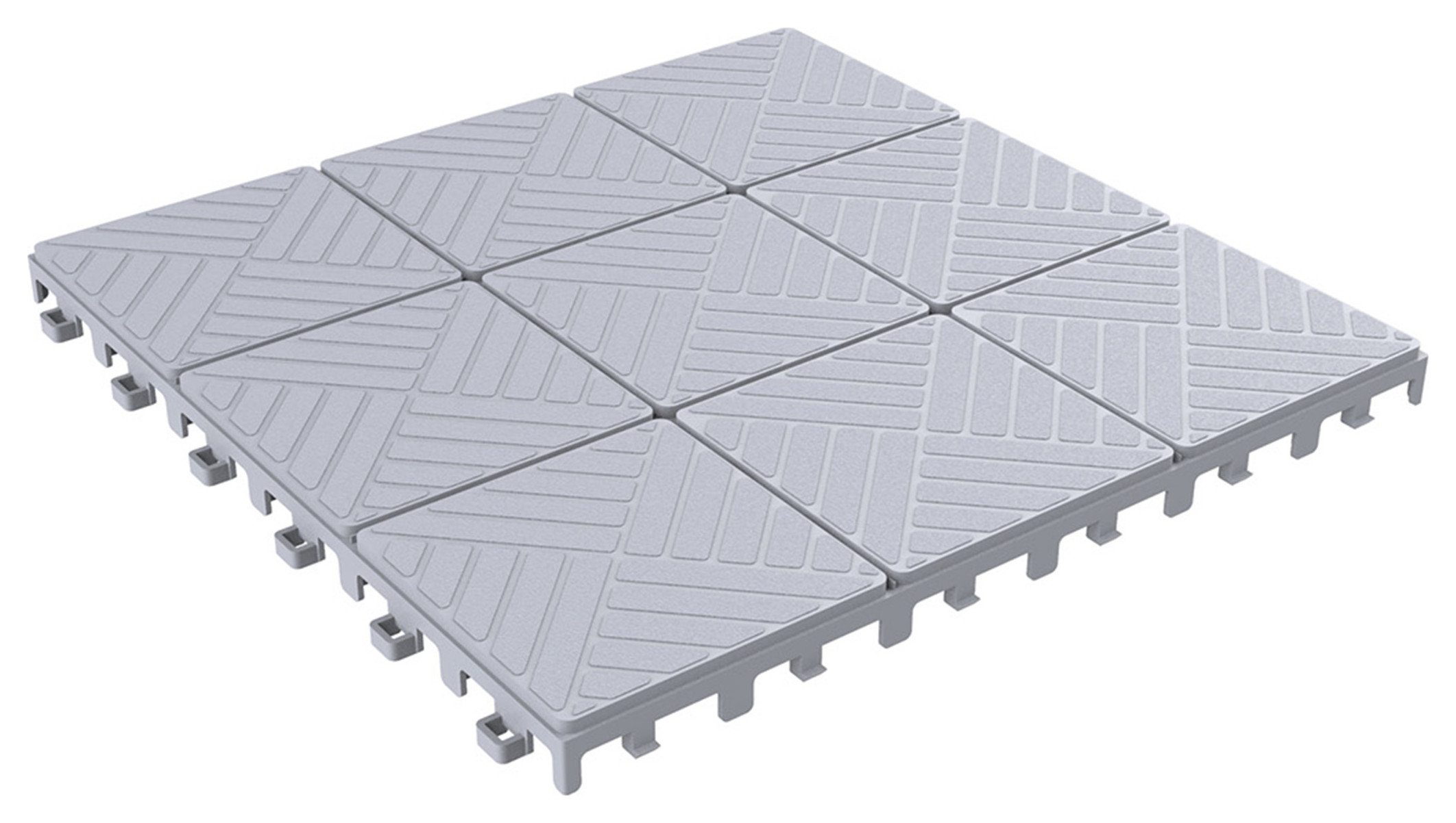 30-Pack Polypropylene Interlocking Patio Tiles Weather-Resistant ...