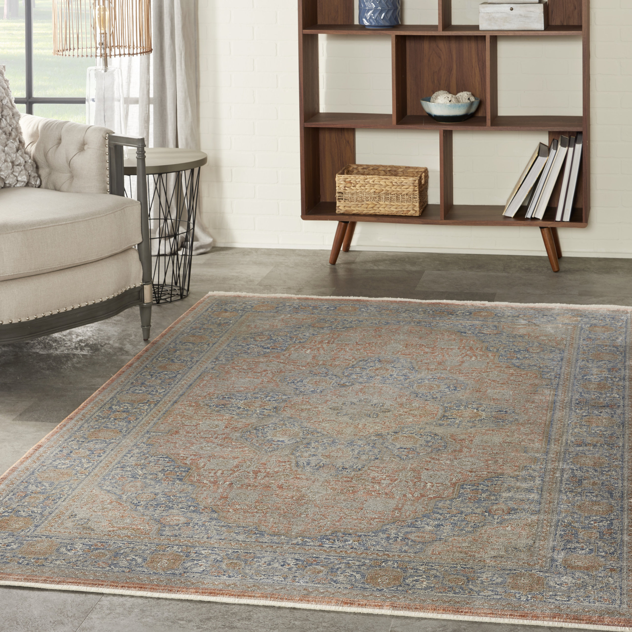 Nourison Starry Nights STN07 Area Rug, Blush/Multicolor, 5'3" x 7'3" - Traditional - Area Rugs ...