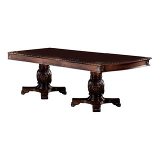 Acme Chateau De Ville Dining Table With Double Pedestal, Espresso ...