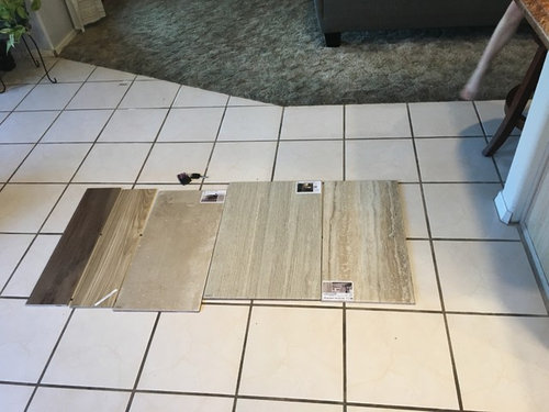 Picking flooring tile throughout house