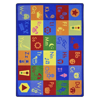 Kid Essentials, Early Childhood Simply Phonics Rug, 5'4" x 7'8 ...