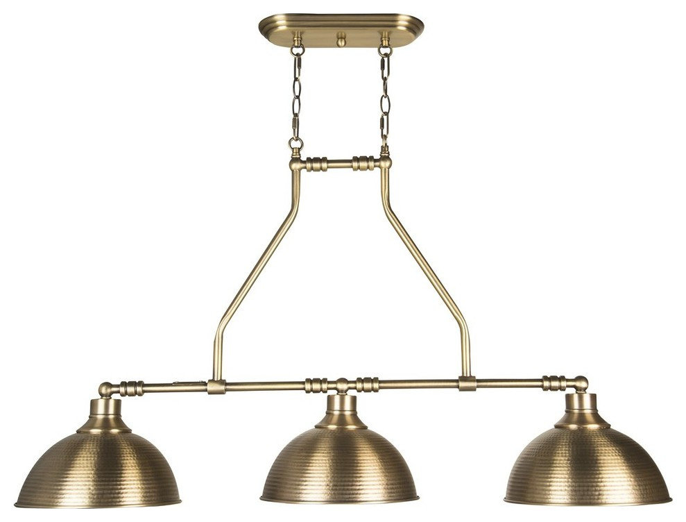 Craftmade Timarron 3-Light Island, Legacy Brass - Traditional - Kitchen ...