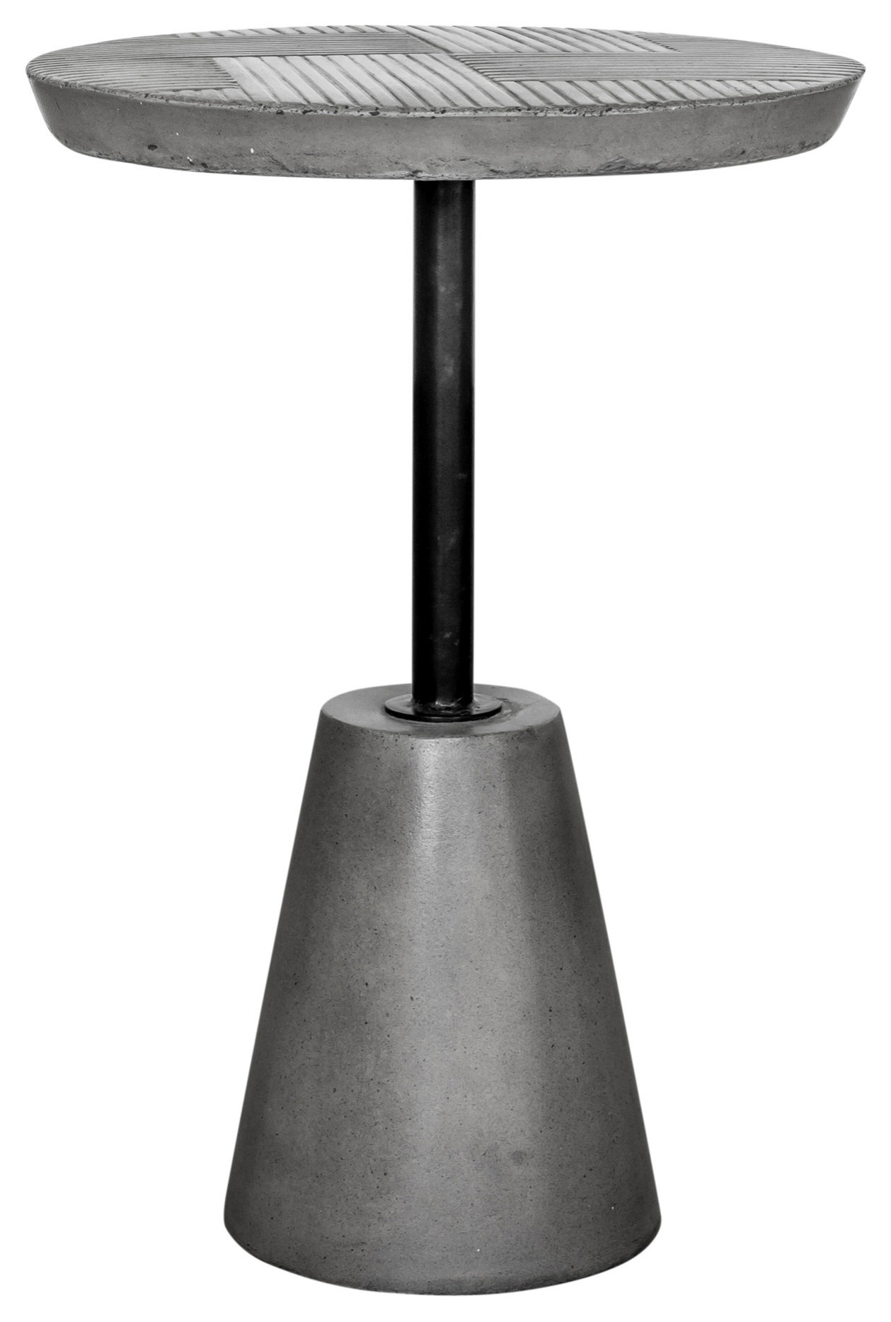 Foundation Outdoor Accent Table Grey - Industrial - Side Tables And End ...