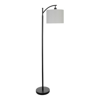 Floor Lamp 63" Tall Modern Floor Lamp With Linen Shade and LED Bulb ...