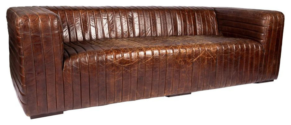 Castle Sofa, Brown - Industrial - Sofas - by HedgeApple | Houzz