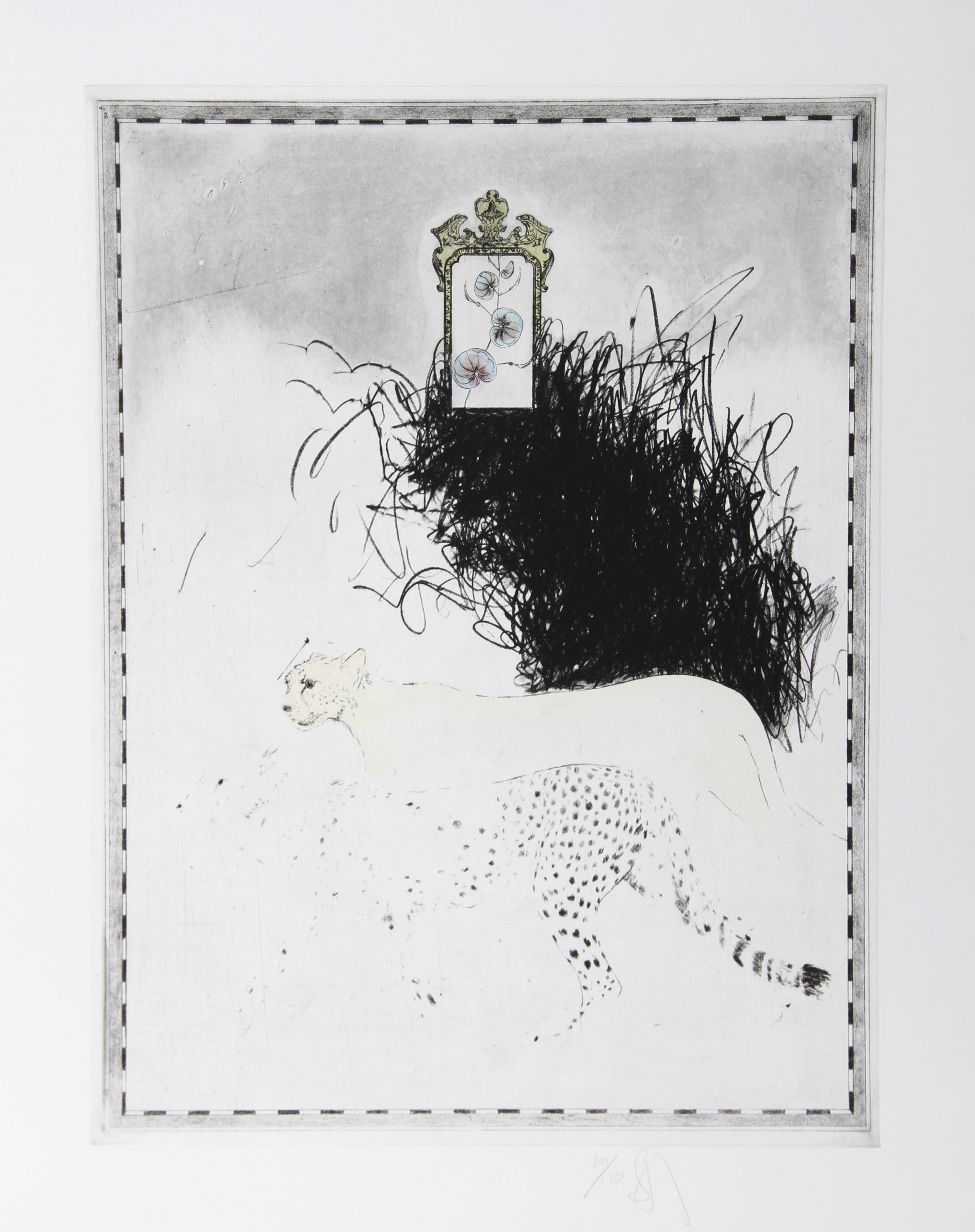 Donald Saff, Leopard, Etching - Contemporary - Fine Art Prints - by ...