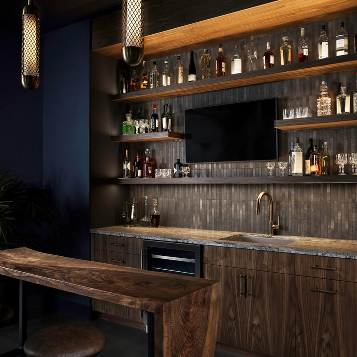 75 Home Bar with Floating Shelves Ideas You'll Love - March, 2025 | Houzz