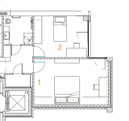 Bedroom bed location