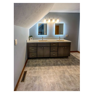 Kids Bathroom Update with Medallion Apollo Dockside Stain Vanity ...