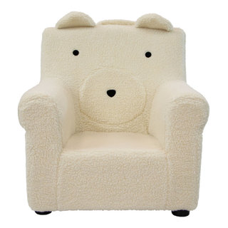 20" Plush Bear Animal Shaped Mini Chair - Contemporary - Kids Chairs ...