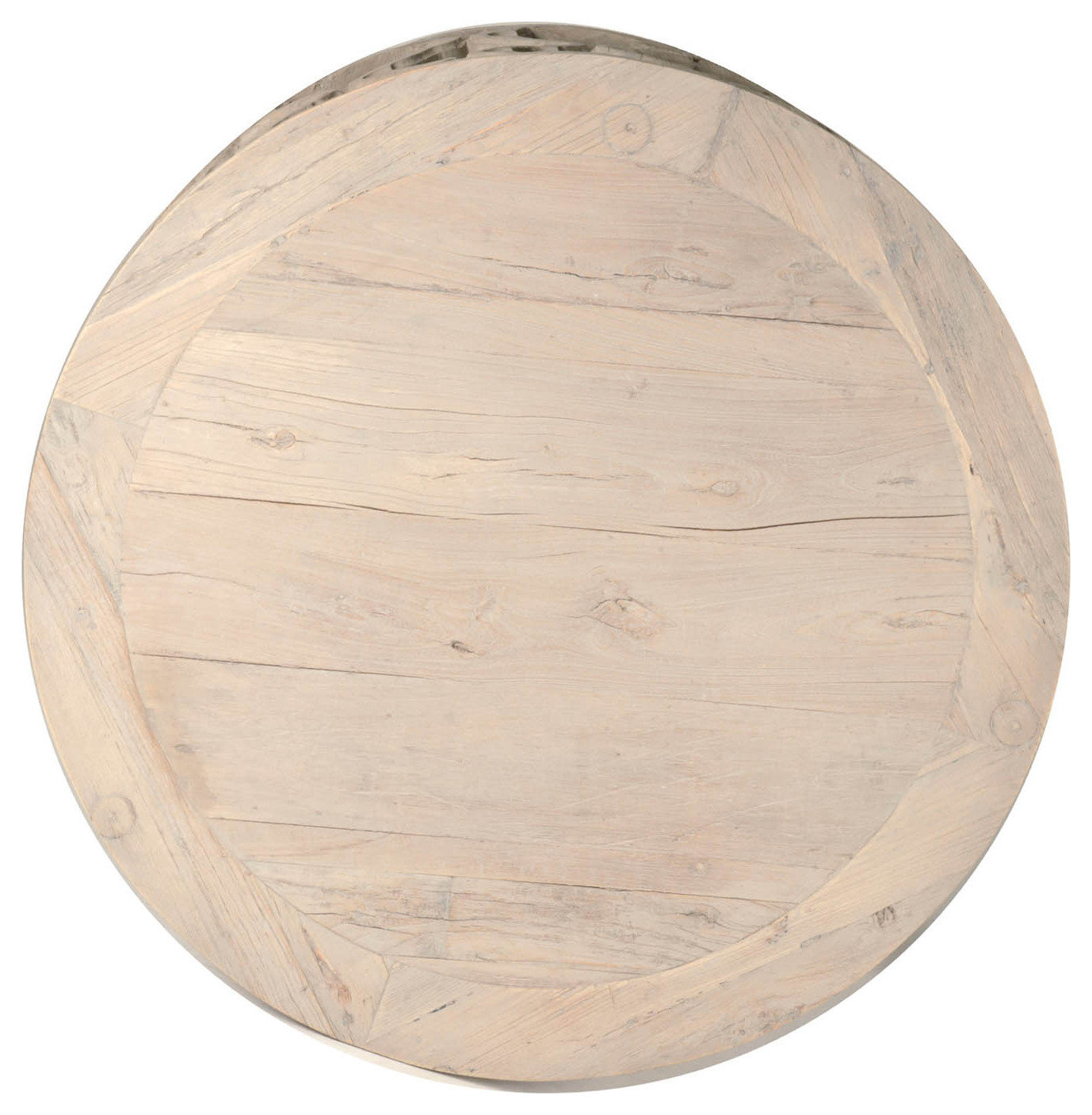 Benzara BM176128 Round Shape Wooden Coffee Table In Quatrefoil Design ...