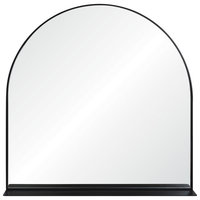 Wearstley Irregular Shaped Wall Mirror With Iron Shelf - Modern - Wall ...
