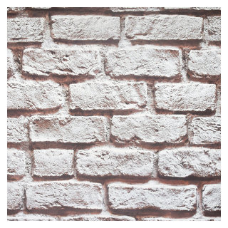 Horace Neutral Brick Wallpaper, Swatch - Rustic - Wallpaper - by ...