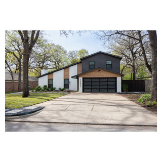 Grapevine Whole House Remodel - Midcentury - Exterior - Dallas - by ZFE ...