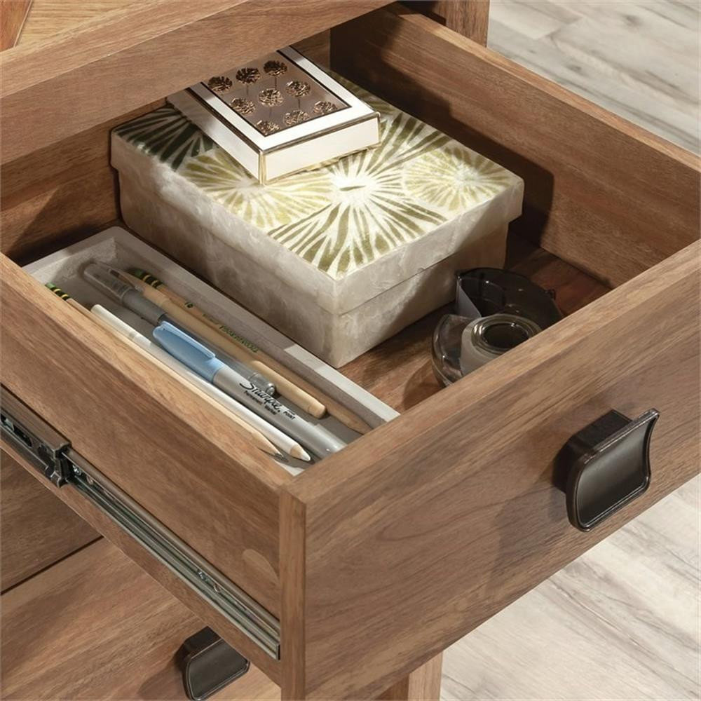 Pemberly Row Engineered Wood Computer Desk in Sindoori Mango/Brown ...