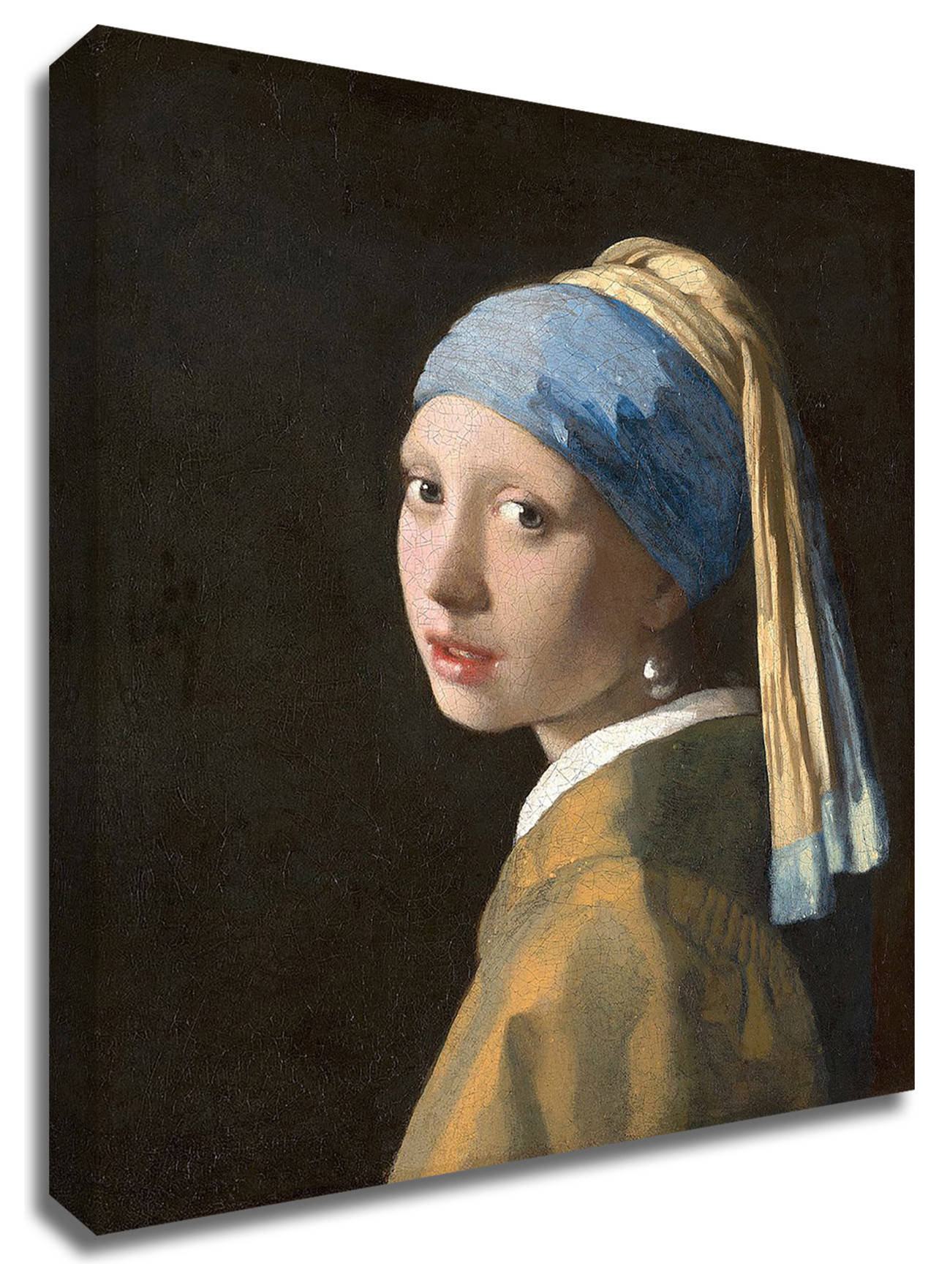Girl with a Pearl Earring by Johannes Vermeer, Print on Canvas, Ready ...