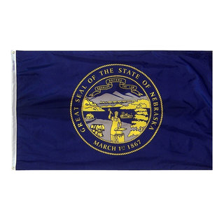 Nebraska, 3'x5' Nylon Flag - Traditional - Flags And Flagpoles - by ...