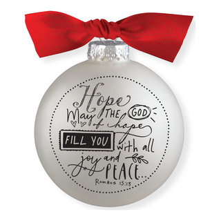 Christmas Ornament, Hope Bauble - Traditional - Christmas Ornaments ...
