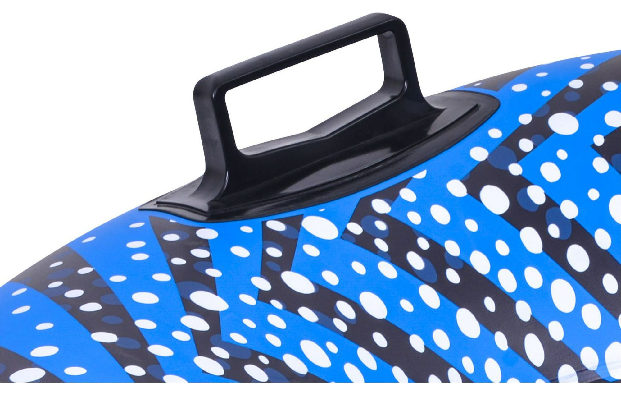 37" Blue and Black Inflatable Ride-On Pool Float or Snow Tube - Modern ...