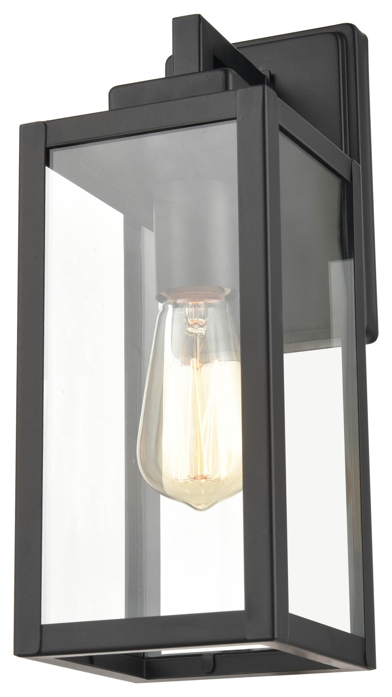 Atless Collection 1 Light 5" Powder Coat Black Outdoor - Transitional ...