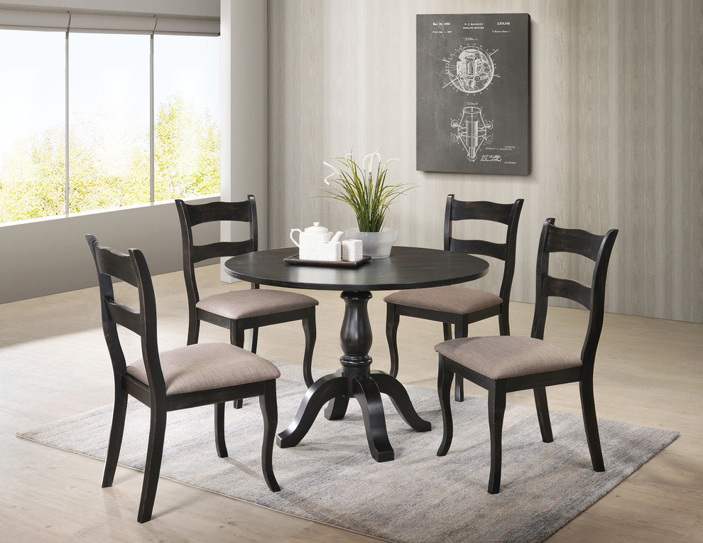 Alice Transitional Round Dining Table - Traditional - Dining Tables ...