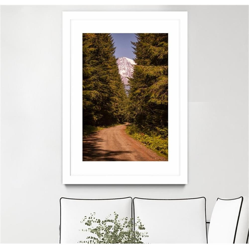 Giant Art 24x36 The Chosen Path Matted and Framed in Pink - Rustic ...