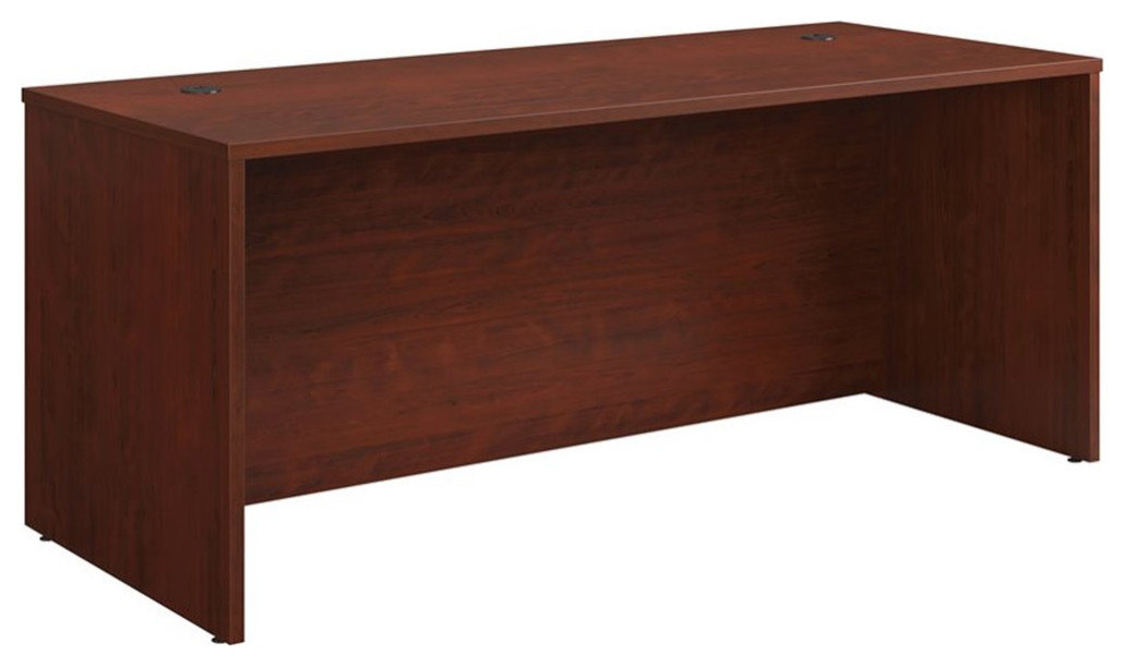 Pemberly Row 72" x 30" Engineered Wood Desk Shell in Classic Cherry ...