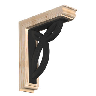 Versailles Traditional Ironcrest Bracket, 3 1/2"x14"x16"/Triple Brace ...