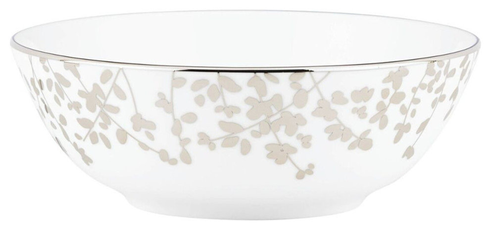 kate spade new york Gardner Street Platinum Soup Bowl - Contemporary ...