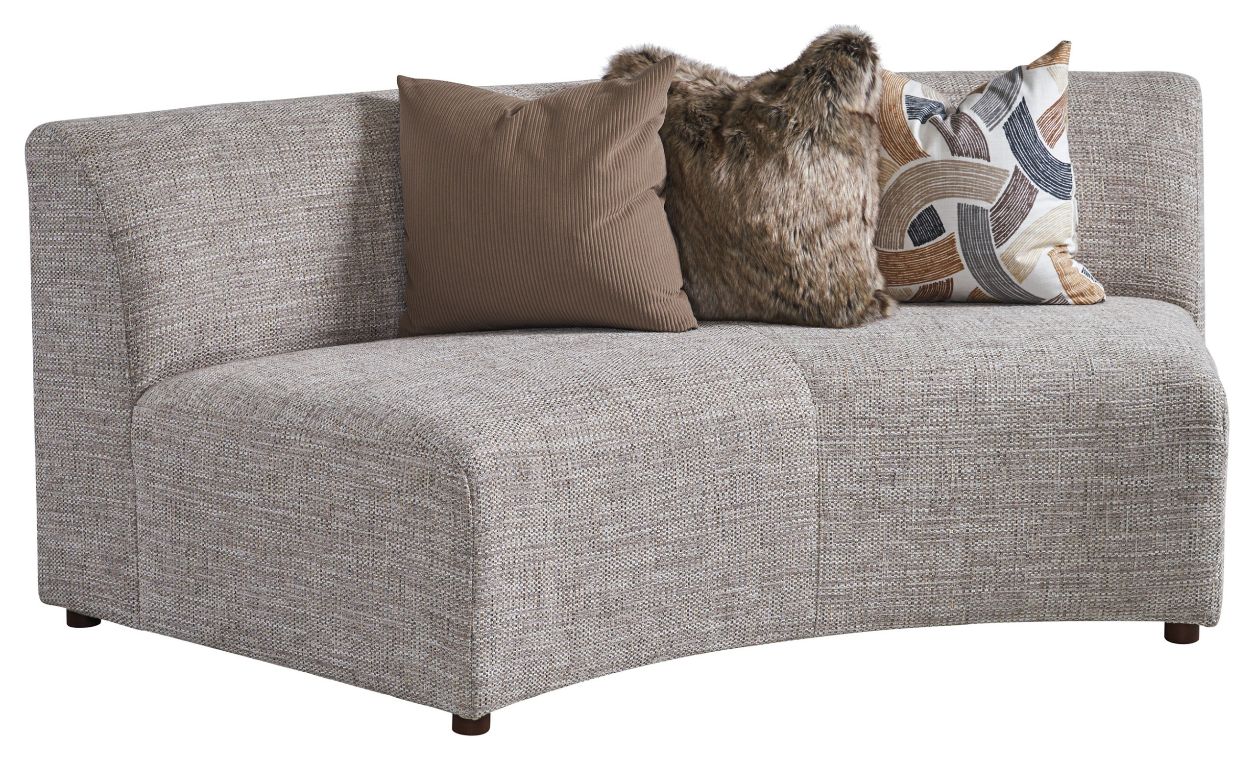 Alston Armless Curved Sofa - Transitional - Sofas - by Lexington Home ...