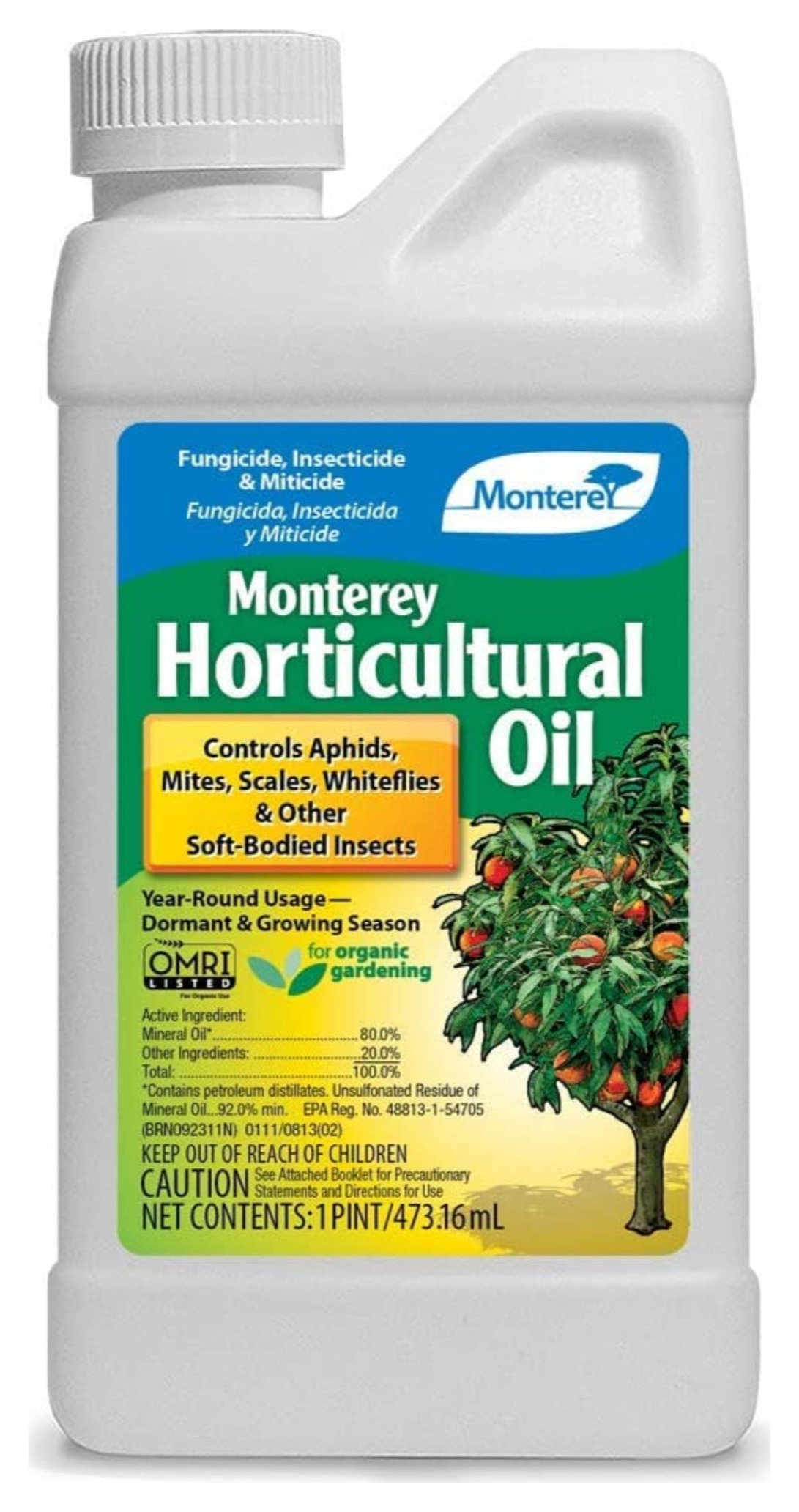 Monterey Lawn and Garden Horticultural Oil Concentrate, 1-Pint ...