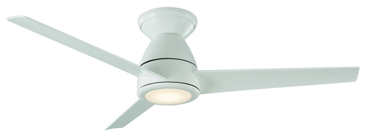 Tip-Top 52" Ceiling Fan in Matte White - Contemporary - Ceiling Fans ...