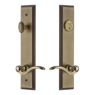 Carre' Tall Plate Complete Entry Set, Bellagio Lever, Left-Handed Lever ...