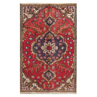 Consigned,Traditional Hand Knotted Vintage Oriental Medallion Area Rug ...