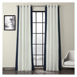 Grommet Vertical Colorblock Curtain Single Panel, 50"x96 ...