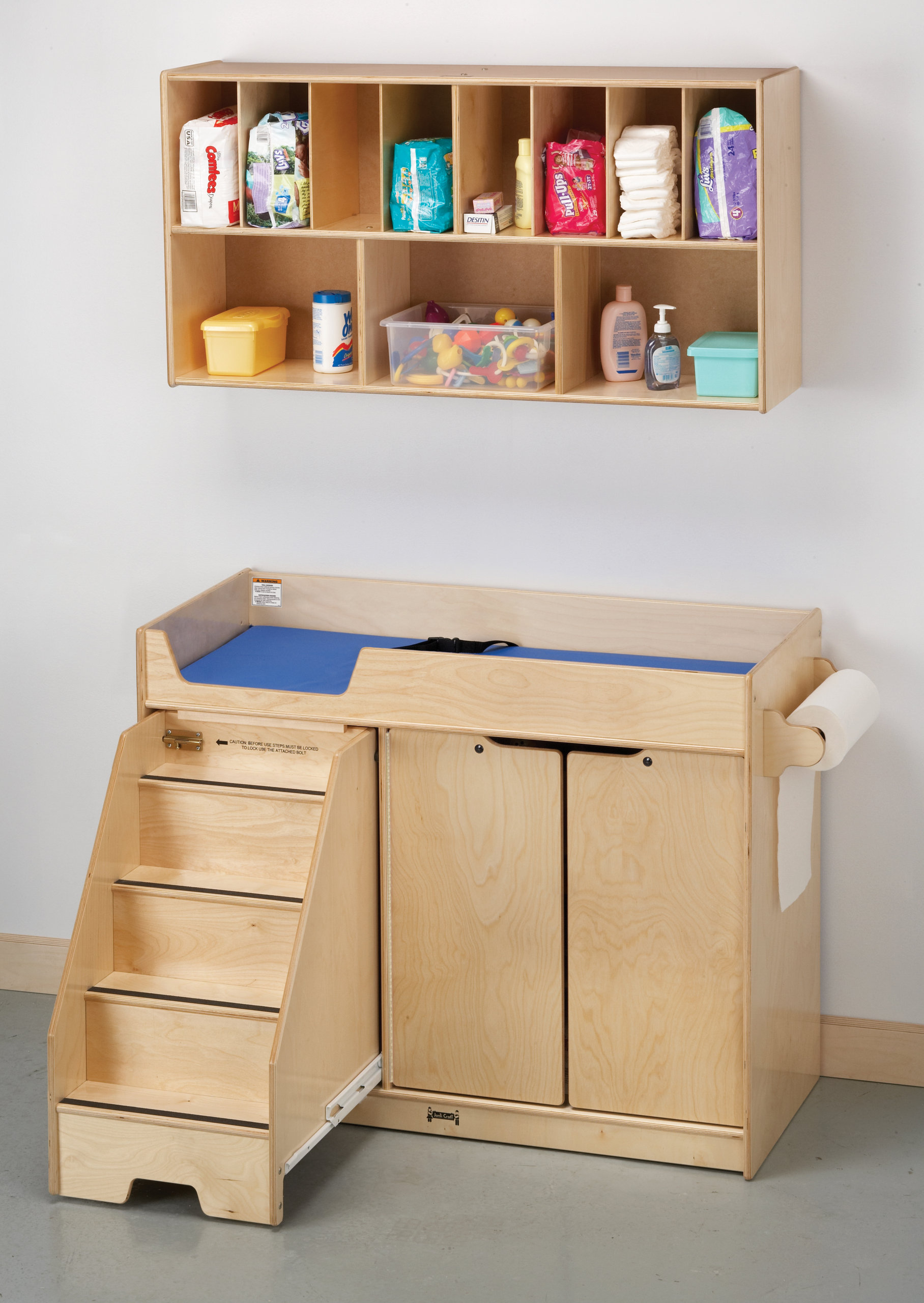 Jonti-Craft Changing Table - with Stairs Combo - Left - Contemporary ...