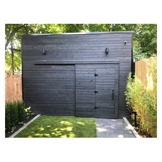 Modern & Multi-Use Laneway Garage - Contemporary - Garage - Toronto ...