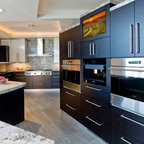 rift cut walnut Kitchen cabinets - Modern - Kitchen - San Diego - by ...