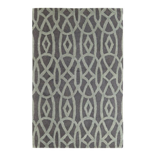 Palace Gray Rug, Rectangle, 6'0"x4'0" - Contemporary - Area Rugs - by ...