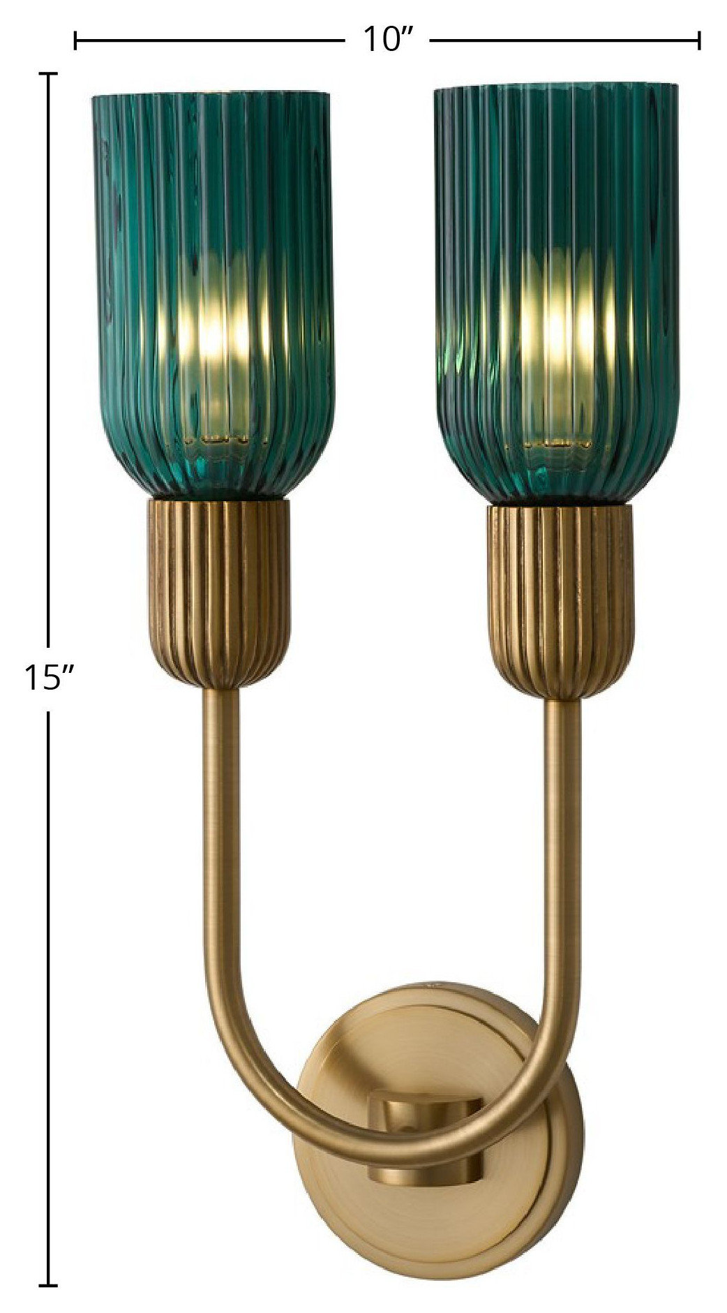Verde 2 Lt Green Sconce - Contemporary - Wall Sconces - by Allegri ...