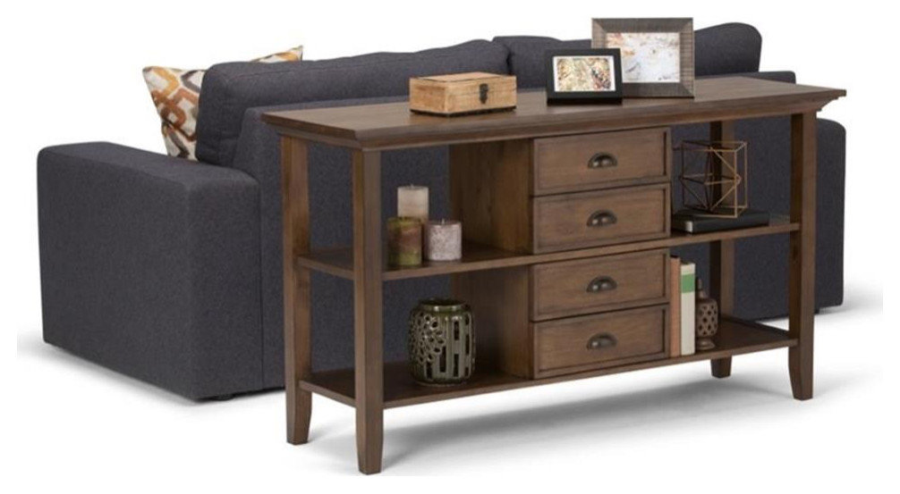 Redmond Solid Wood Console Sofa Table - Transitional - Console Tables ...